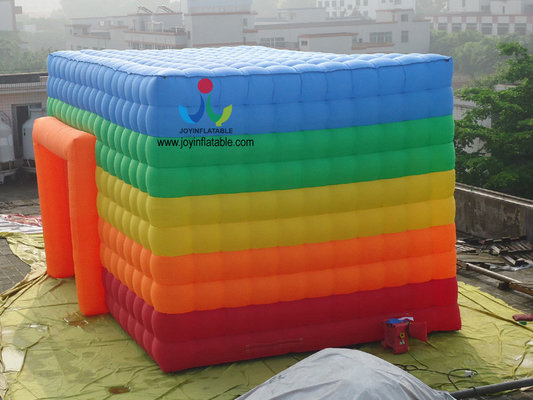 8X4M Colorfuly/ rainbow color Inflatable /Blow Up Tent for the Outside Event with blower