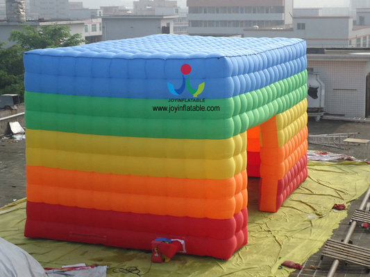 8X4M Colorfuly/ rainbow color Inflatable /Blow Up Tent for the Outside Event with blower