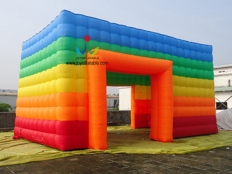 8X4M Colorfuly/ rainbow color Inflatable /Blow Up Tent for the Outside Event with blower