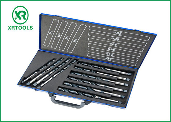 China Black Oxide Taper Shank Drill Bit DIN 345 For Metal N Flute 6 - 100MM Size supplier