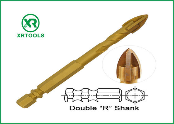 China Double R Hex Shank Drill Bits , 3 Flat 16mm Masonry Drill Bit With Flute supplier