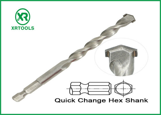 Hex Shank Long Masonry Drill Bit Sand Blasted Durable Carbon Steel Material supplier