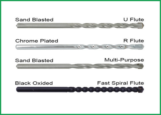 Sand Blasted Metric Masonry Drill Bits U Flute Tungsten Carbide Tipped supplier