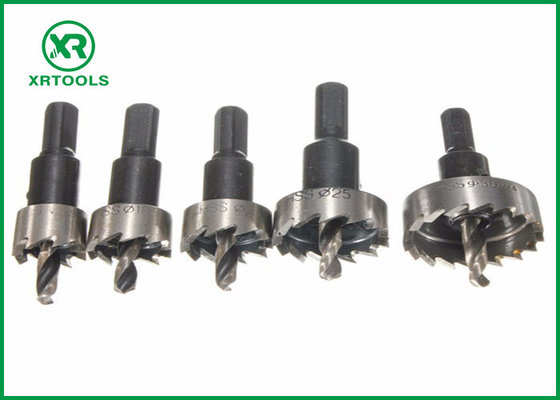 White Finished HSS Hole Saw , Fluted Teeth Metal Hole Saw Metal Drilling supplier