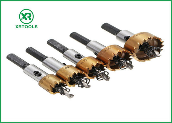 TIN Coated M2 / 4341 HSS Hole Saw , Fully Ground Core Drill Bit Hole Saw Cutter supplier