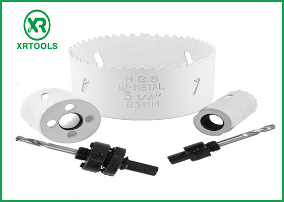 Carbon Steel Bi Metal Hole Saw , Edge Welded 7 Inch Hole Saw Color Painting Surface supplier
