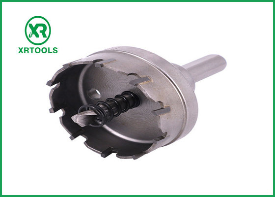 3 Flat Shank TCT Hole Saw Cutter For Stainless Steel Plate 25 Mm Cutting Depth supplier