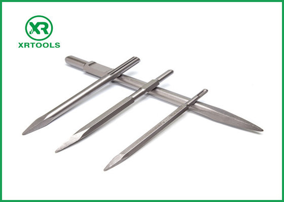 30MM Round Shank Electric Masonry Chisel , Sand Blaster Cold Steel Chisel For Stone supplier