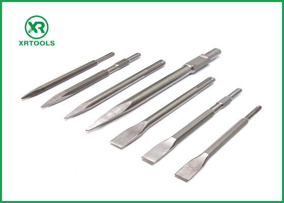 30MM Round Shank Electric Masonry Chisel , Sand Blaster Cold Steel Chisel For Stone supplier