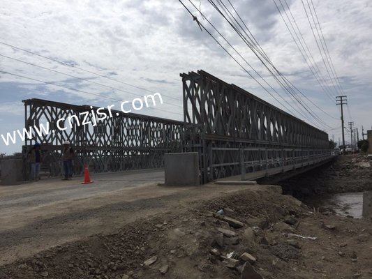 Galvanized Steel bailey bridge ,ZB200 ,Double Lane,ASTM Standard supplier