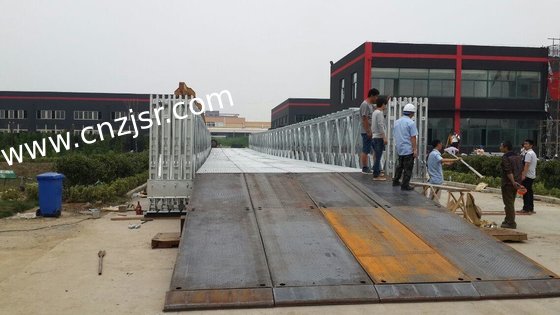 Galvanized ,Steel bailey bridge ,ZB200 ,Single Lane,span 30~60m. Acrow Bridge supplier