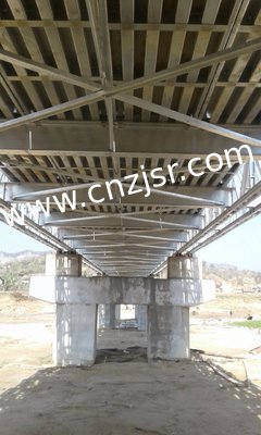 Galvanized ,Steel bailey bridge ,ZB200 ,Single Lane,span 30~60m. Acrow Bridge supplier