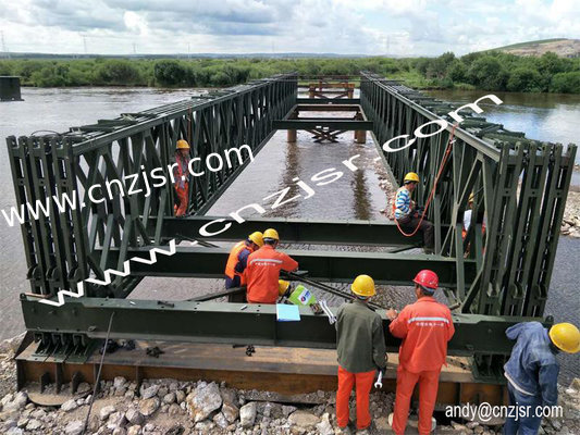 Steel Bailey Bridge,Painted, ZB321 model / Compact 100,9~60m supplier