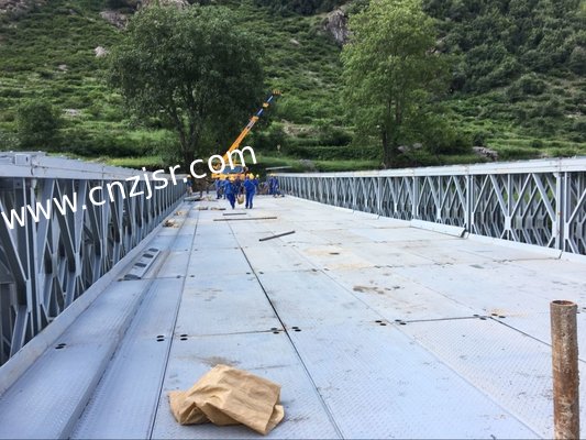 Steel Bailey Bridge Model ZB200 High grade steel with Double Lane,Painted or Galvanized supplier