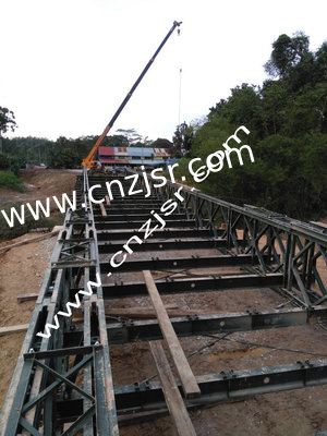 ZB200 Multi-span Bailey Bridge /Steel Bridge,Portable Steel Bridge ,Mabey Steel Bridge supplier
