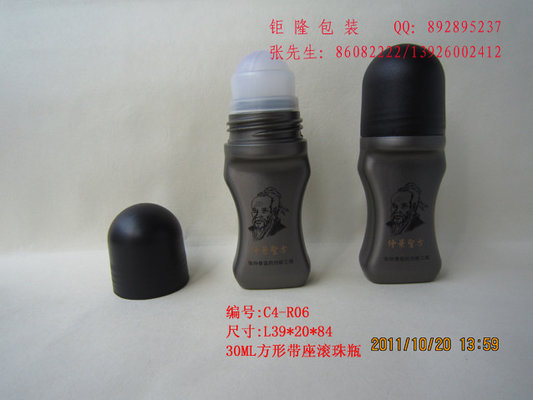 Julung pe30ml square empty roll on bottles for perfume packaging or body care