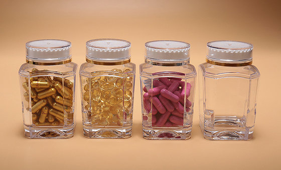 JULUNG new style 120ml ps square bottle for health care \ food & medical usage