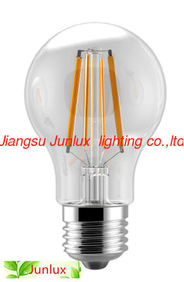 led filament A60 4w 450lumen Epistar glass shell 2 year waranty Eu model glass shell 15000 hours retro model hot items