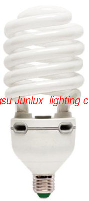 65w half spiral 14mm diametre 8000 hours 1 year warranty 60lm/w 3800 lumen ra.80 E27/B22 energy saving lamp cfl top