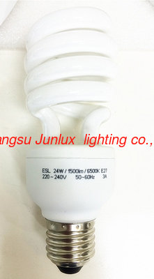 24w Half Spiral CFL 60lm/w  Indoor Lamp Energy Saving Lamp Light Engineering Decorative  Affordable Valuable lamp light