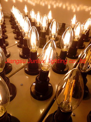 LED Filament 3w candle 300 lumen Indoor lighting bright European royal family transparent retro chandelier crystal lamp