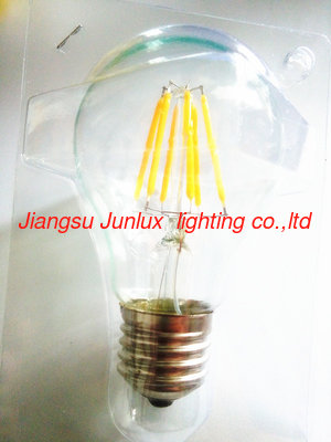 LED Filament Bulb A60 6w 620 Lumen Transparent 2 Years Warranty 110/220v EU Model Indoor Items Hign Quality Glass Retro