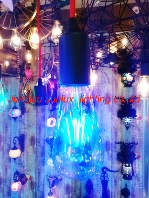 led bulb filament blue 4w 400lumen Ra80 30000 hours 2 years warranty E27 base Glass retro  western northern european