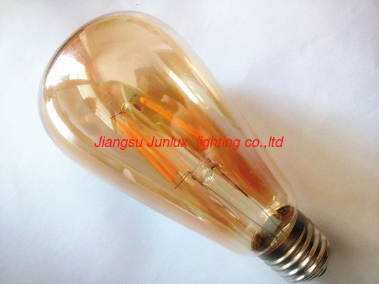 LED Bulb Filament Gloden  400 Lumen Ra 80 30000 Hours 2 years Warranty E27 Base Glass Retro  Western Northern European
