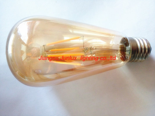 LED Bulb Filament Gloden  400 Lumen Ra 80 30000 Hours 2 years Warranty E27 Base Glass Retro  Western Northern European