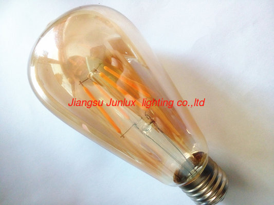 LED Bulb Filament Gloden  400 Lumen Ra 80 30000 Hours 2 years Warranty E27 Base Glass Retro  Western Northern European