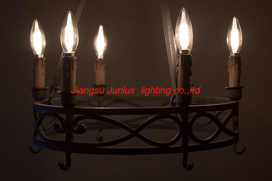 led filament 3/4w candle glass 2 year warranty E14/27 lamp bulb indoor lamp new item light engineering decorative