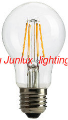 LED Filament 6w A60 620 Lumen LAMP Retro Saving Energy Indoor Chips Transparent Glass Bulb House Office Used EU Model