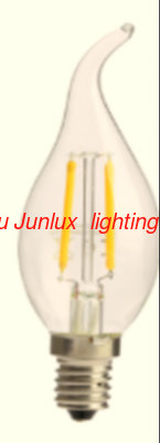 LED Filament 4w C35 400 Lumen LAMP Retro Saving Energy Indoor Chips Transparent Glass Bulb House Office Used EU Model
