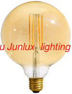 LED Filament 4w G125 400 Lumen LAMP Retro Saving Energy Indoor Chips Transparent Glass Bulb House Office Used EU Model