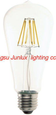 LED Filament 8w ST58 800 Lumen Retro Saving Energy Indoor Chips Transparent Glass Bulb House Office Used EU Model Ra 80