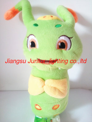 Plush Caterpillar Stuffed Toy Insect Green Toy Holiday Gift Present 35cm Hanging Toy Present PP Cotton INSIDE Present