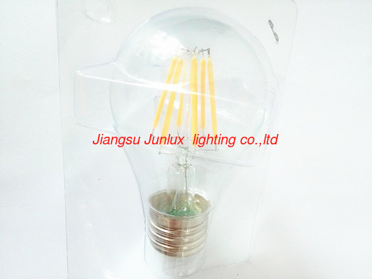 LED Filament Bulb A60 6w 620 Lumen Transparent 2 Years Warranty 110/220v EU Model Indoor Items Hign Quality Glass Retro