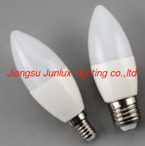 LED candle c37 6w plastic cover aluminum energy saving lamp house office used indoor bulb 2 yerars warranty  420 lumen