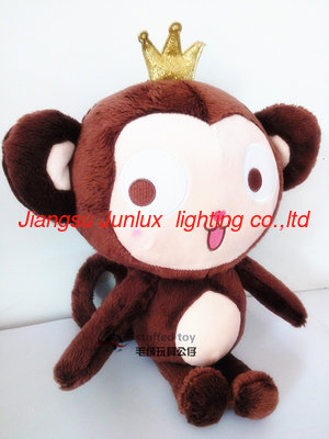plush monkey crown brown hot toys for kids cheap china cartoon children holiday present new fashion Eu japanese model
