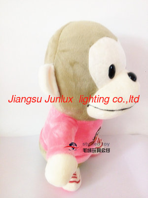 plush monkey red boys shoes hot toys for kids cheap china cartoon children holiday present new fashion Eu japanese model