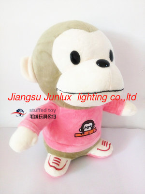 plush monkey red boys shoes hot toys for kids cheap china cartoon children holiday present new fashion Eu japanese model