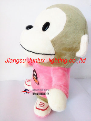 plush monkey red boys shoes hot toys for kids cheap china cartoon children holiday present new fashion Eu japanese model