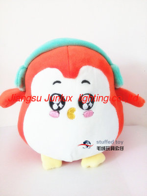 plush penguin animal stuffed for kids children pp cotton inside soft plush red with music player cool guy new fashion