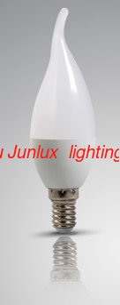 LED C37 6w E14/27 dimmable plastic cover aluminum High-grade indoor intelligent decorating chandelier candle light lamp