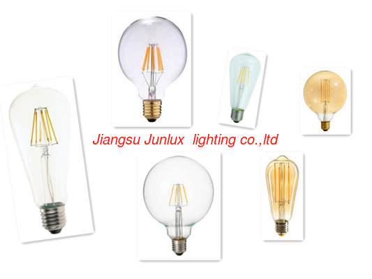 LED Filament 6w A60 620 Lumen LAMP Retro Saving Energy Indoor Chips Transparent Glass Bulb House Office Used EU Model
