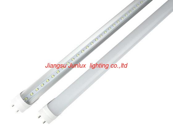 LED T8 half aluminium half plastic oval tube single 1.2M 18w 2 years warranty Pf 0.5 96/2835 180-265v  indoor lamp new