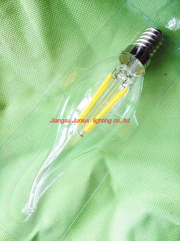 LED Filament 3w Candle 300 Lumen Transparent 2 Years Warranty 110/220v EU Model Indoor Items Hign Quality Glass Retro