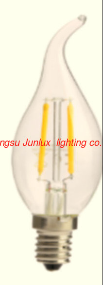 LED Filament 4w C35 400 Lumen LAMP Retro Saving Energy Indoor Chips Transparent Glass Bulb House Office Used EU Model