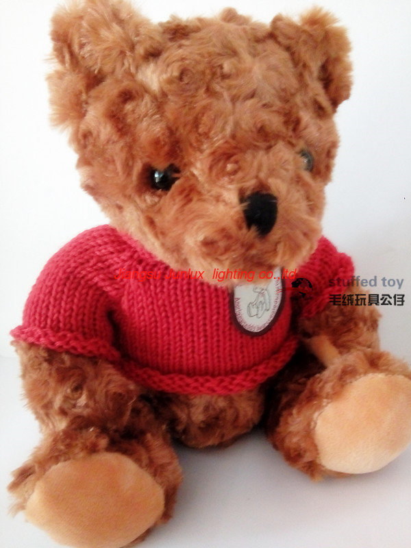 Plush Teddy Bear Gray Stuffed Toy With RED Cloth Cool Item Hot Model Animal FOR KIDS Children christmas Present New