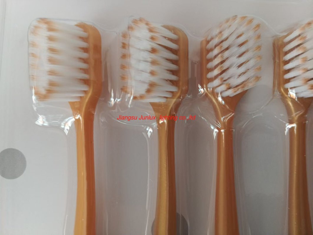 Toothbrush 6-piece set for family travel easy to carry teeth cleaning plastic soft bristled cleaning tools